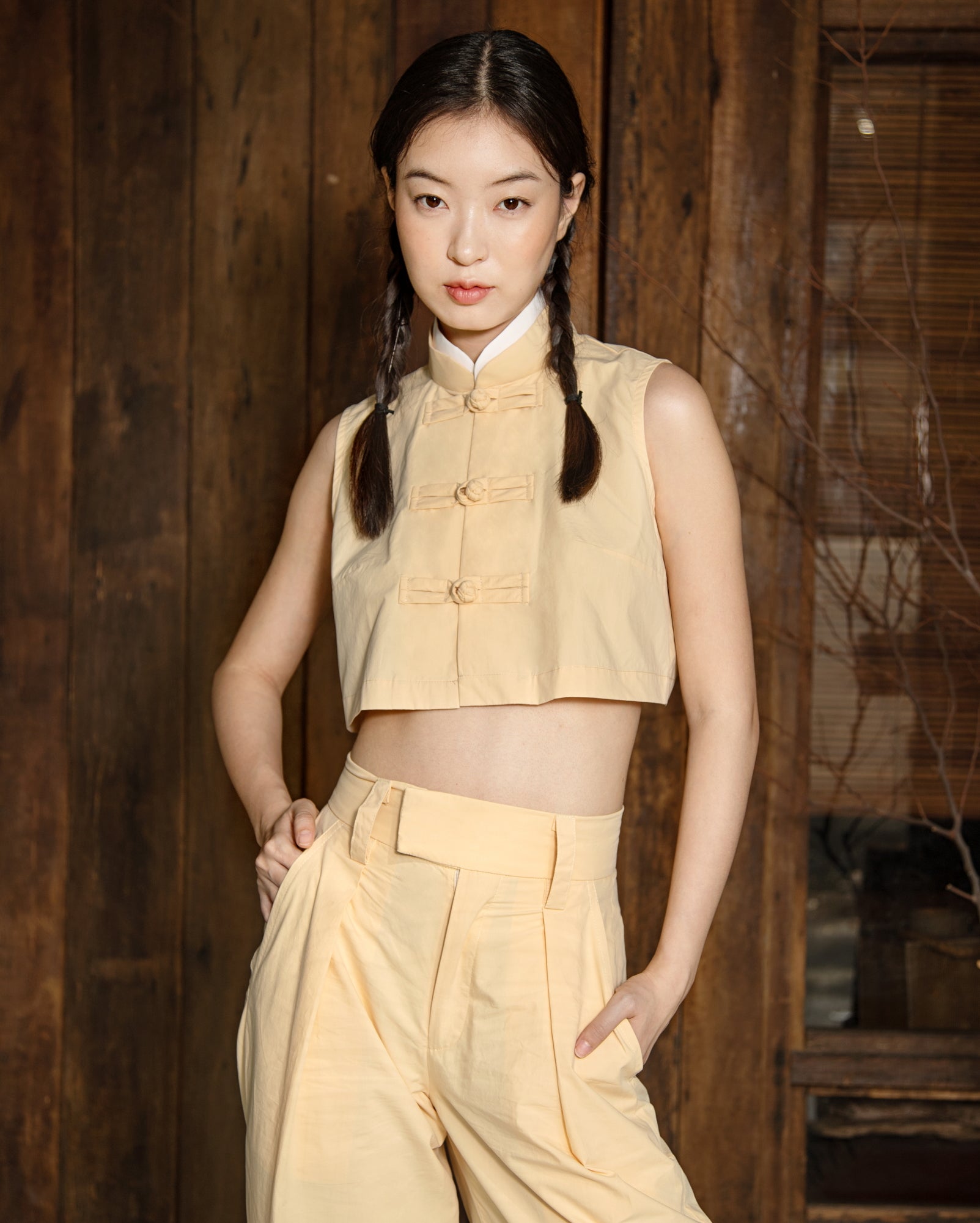 Baju Li Bai Krop (Yellow Cream) – BEHATI