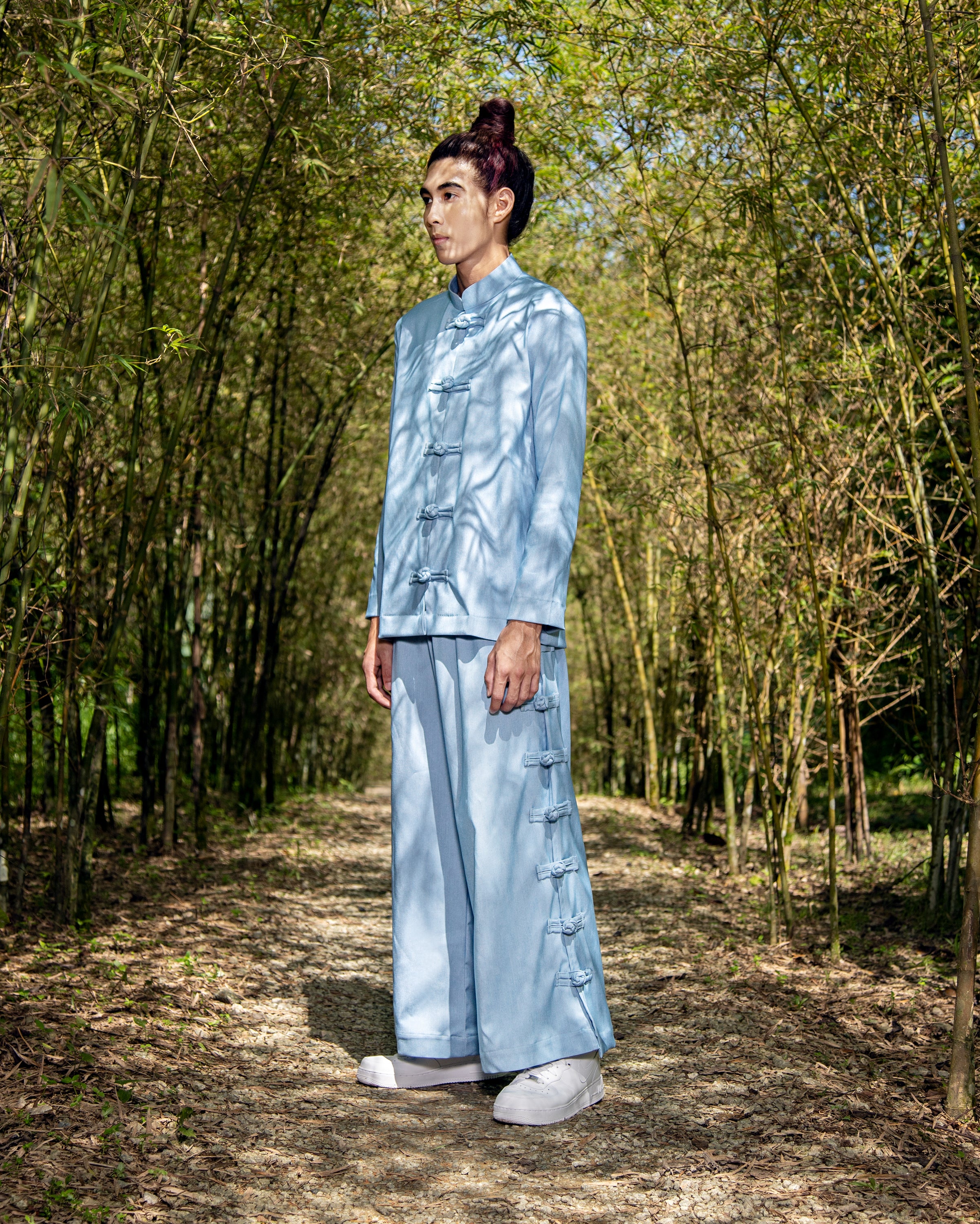 Baju Tang Suit (Light Denim) – BEHATI