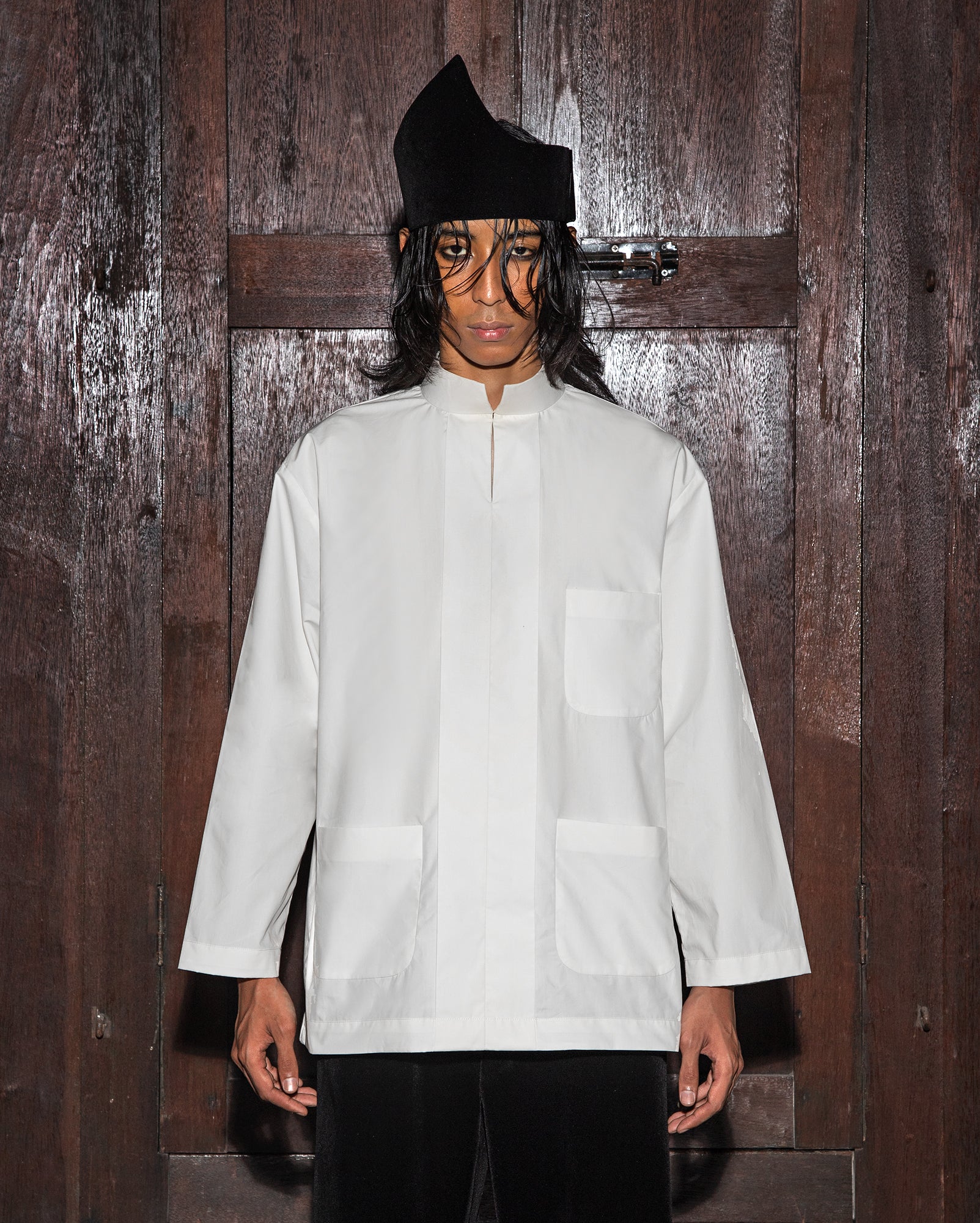Baju Nehru Teluk Kelepek (White) – BEHATI